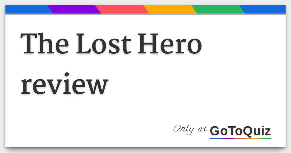 The Lost Hero review