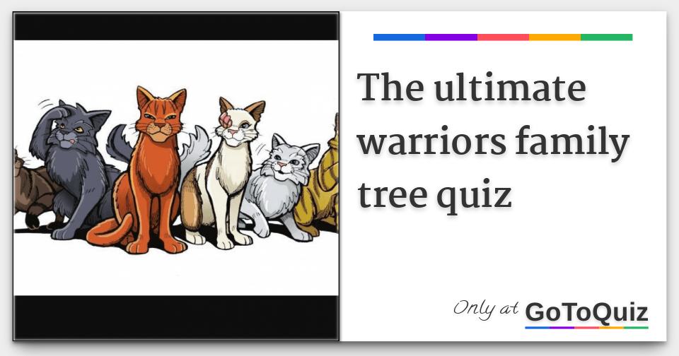 Warriors Cats Thunderclan Family Tree