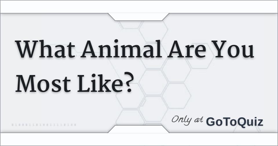 What Animal Are You Most Like? [9 Different Results]
