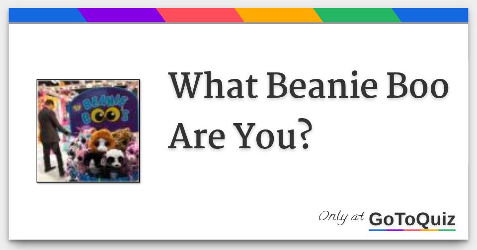 What Beanie Boo Are You?