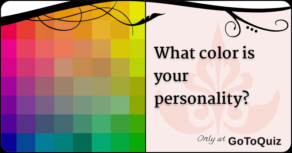 What color is your personality?
