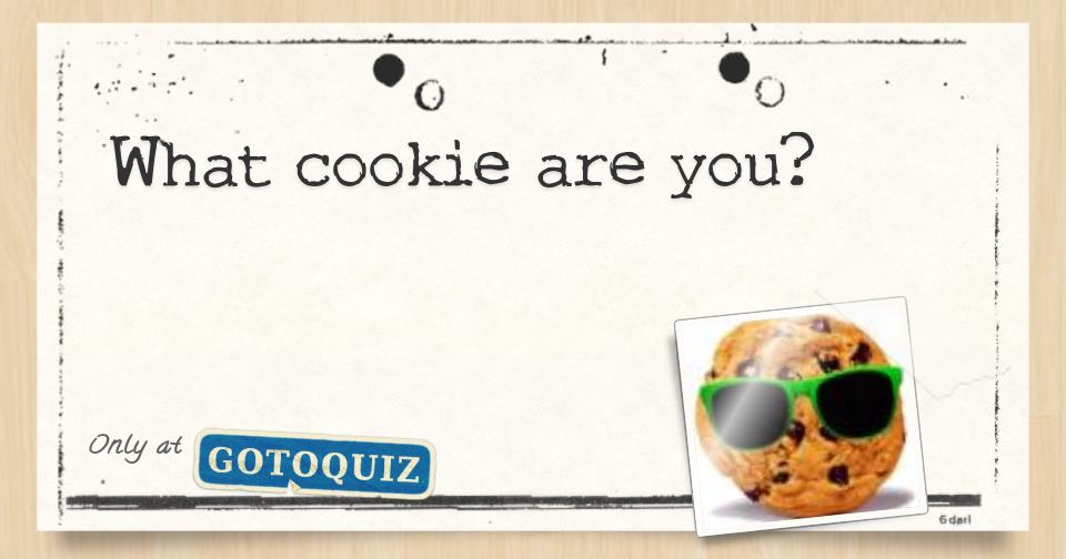 What cookie are you?