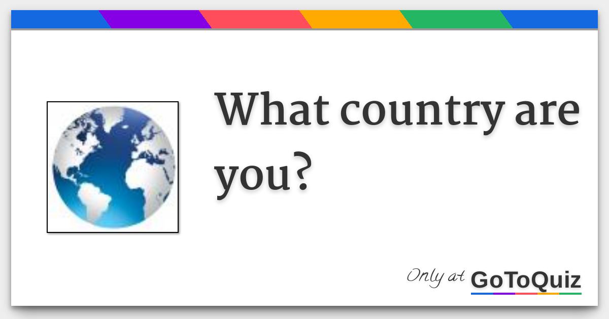 ?What Is The Difference Between Which Country Are You From?, 49% OFF