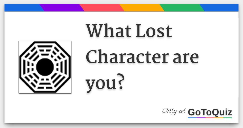 What Lost Character are you?