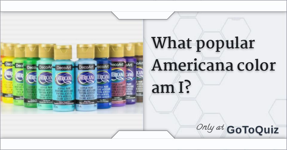 What popular Americana color am I?