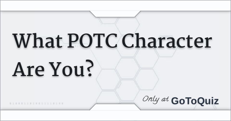 What POTC Character Are You?