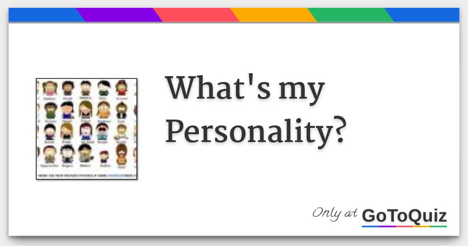 What's my Personality?