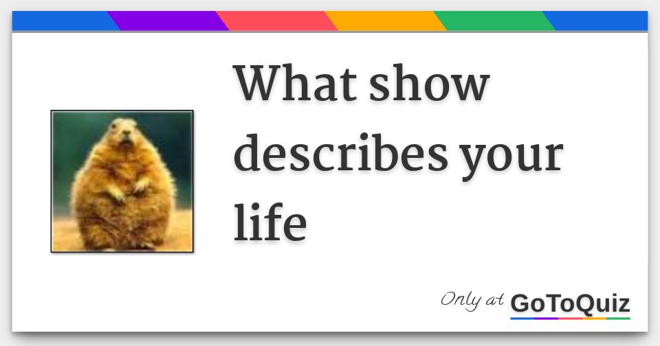 What show describes your life