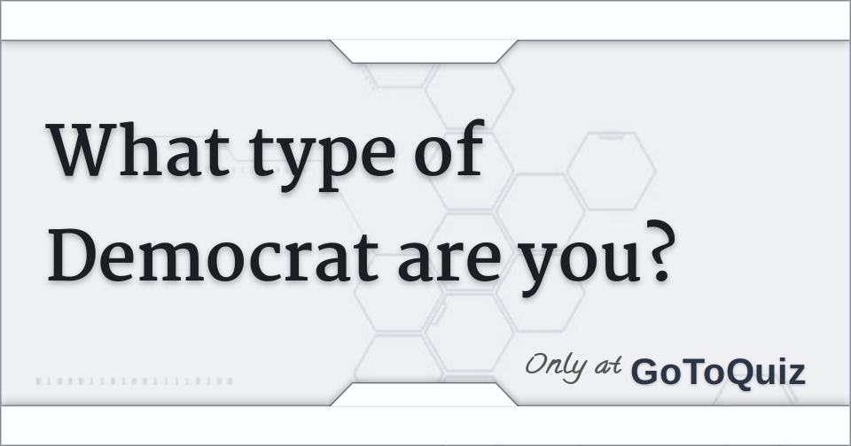 What type of Democrat are you?