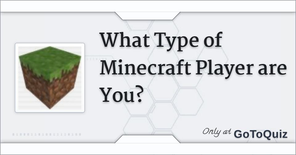 What Type of Minecraft Player are You?
