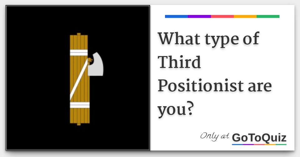 What type of Third Positionist are you?