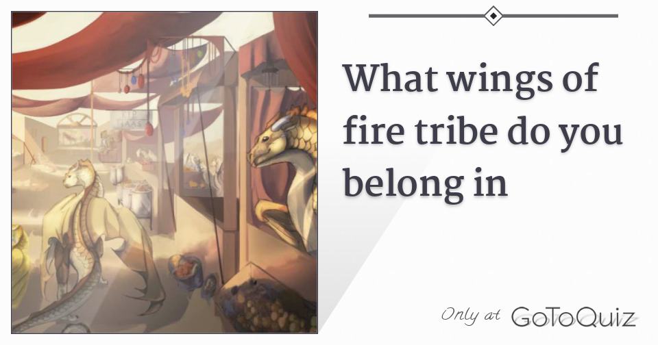 What wings of fire tribe do you belong in