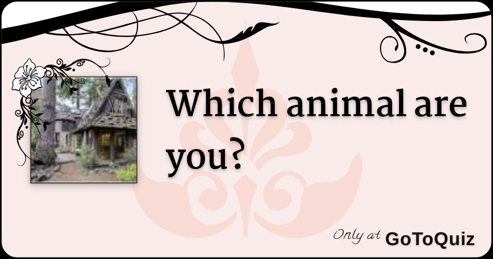 Which animal are you?