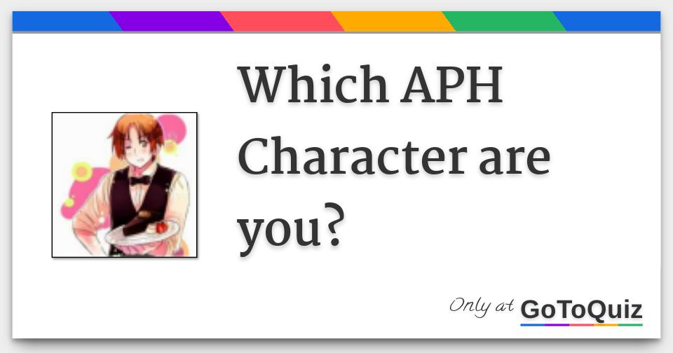 Which APH Character are you?