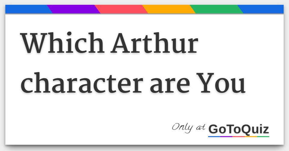 Which Arthur Character Are You which-arthur-character-are-you