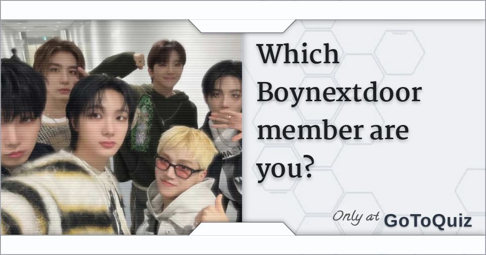 Results: Which Boynextdoor member are you?