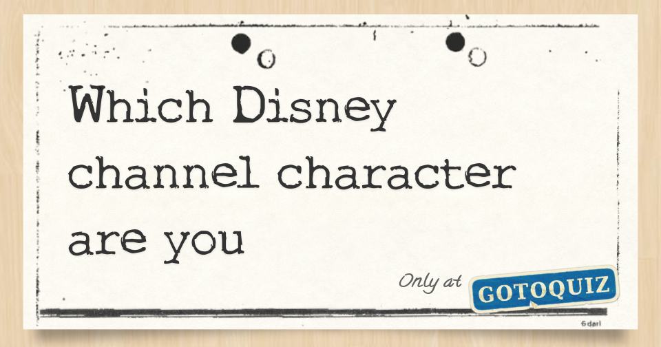 All Disney Channel Characters Names