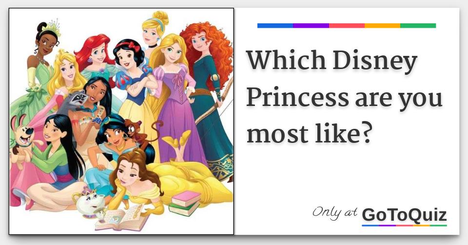 Which Disney Princess are you most like?