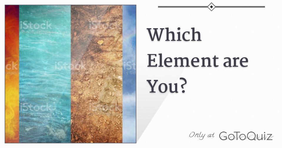 Results: Which Element are You?