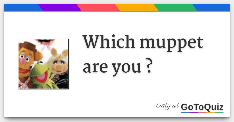 Which muppet are you