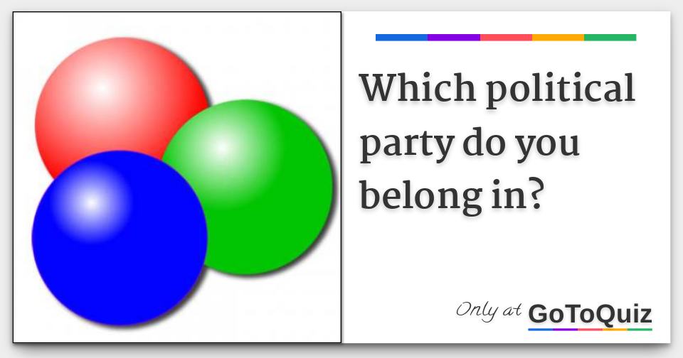 Results: Which political party do you belong in?