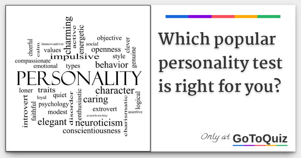 Results: Which popular personality test is right for you?