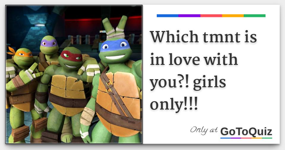 Which tmnt is in love with you?! girls only!!!