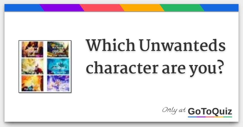 Which Unwanteds character are you?