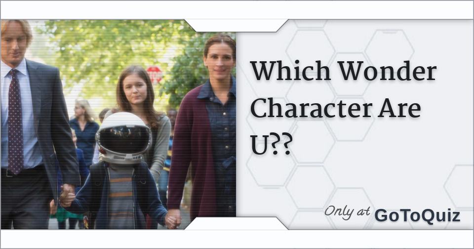Which Wonder Character Are U??