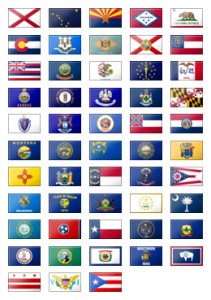 Royalty-free state flag icons | A Web Coding Blog